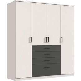 Kleiderschrank wimex, B:180cm H:199cm T:58cm, wei&szlig;, Holzwerkstoff, Jugendzimmer, Schr&auml;nke, "Cottbus, in wei&szlig; oder grau modern kombiniert mit