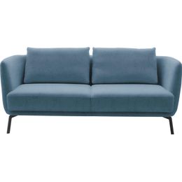 Sch&ouml;ner Wohnen Kollektion 2,5-Sitzer, B:190cm H:71cm T:91cm, blau, SCH&Ouml;NER WOHNEN-KOLLEKTION, 100% Polyester, Sofas, "Pearl, hochwertig und komfortabel, - 5 Jahre
