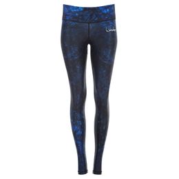 WINSHAPE Damen Leggings "AEL102", blau, Gr. XXL, 80% Polyester, 20% Elasthan, Hosen, mit Kompressionseffekt