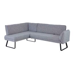 K+w Komfort & Wohnen Eckbank, H:91cm T:68cm, grau, K+W KOMFORT & WOHNEN, Esszimmer, Sitzb&auml;nke, "Drive", mit Seitenteilverstellung am langem Schenkel zur