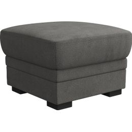 Hocker COTTA, B:68cm H:45cm T:68cm, grau, 100% Polyester, Wohnzimmer, Hocker, "Marcus", mit Stauraum