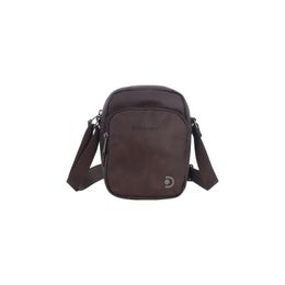 DISCOVERY Damen Schultertasche "Heritage", braun, Polyurethan (PU), unifarben, Taschen, mit gepolstertem Fach f&uuml;r Wertsachen