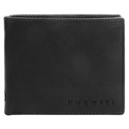 Bugatti Damen Geldb&ouml;rse "SEMPRE", schwarz, Leder, beschichtet, leicht gl&auml;nzend, Kleinlederwaren, echt Leder