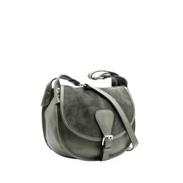 Damen Schultertasche "Roxy", Collezione Alessandro, gr&uuml;n, Leder, Taschen, Made in Italy, Echt Leder