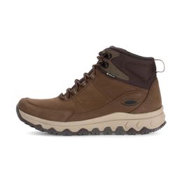 ROLLINGSOFT Herren Sneaker, Gr. 7espresso, dunkelbraun, Nubukleder, Textil, unifarben mit Farbeinsatz, Schuhe, Schn&uuml;rboots, Komfortschuh mit