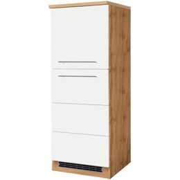 K&uuml;hlumbauschrank KOCHSTATION, B:60cm H:165cm T:60cm, wei&szlig;, Holzwerkstoff, Schr&auml;nke, "KS-Wien", 60 cm breit, f&uuml;r Einbauk&uuml;hlschrank