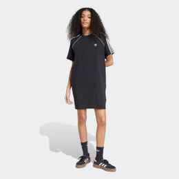 Damen Shirtkleid "SST TEE DRESS", schwarz-wei&szlig;, Gr. XS, adidas originals, Obermaterial: 93% Baumwolle, 7% Elasthan, Kleider, aus dehnbarer Baumwolle,