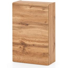 H&auml;ngeschrank Welltime, B:40cm H:64cm T:20cm, braun, Badezimmer, Schr&auml;nke, "Livorno", Push-to-Open
