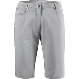 DEPROC Active Damen Bermudas "KENORA URBAN Short & kurze Hose", grau, Gr. 38, 97% Polyester; 3% Elastan, Hosen, In melierter Optik