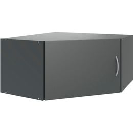 Schrankaufsatz wimex, B:80cm H:40cm T:80cm, grau, Holzwerkstoff, Schlafzimmer, M&ouml;belaufs&auml;tze, "Multiraumkonzept", erweiterbar