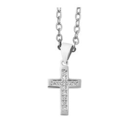 Adelia&acute;s ADELIA ́S Damen Kettenanh&auml;nger "Damen Anh&auml;nger &ndash; Kreuz Kreuzanh&auml;nger aus 925 Silber mit Zirkonia", Silber 925 (Sterlingsilber)silber, Silber 925