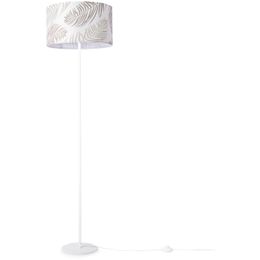 Paco Home Stehlampe "Kuba 123", 1, &Oslash; 38cm H: 144cm, wei&szlig;, Wohnzimmer, Leuchten, Wohnzimmer Stehleuchte Schlafzimmer Lampen E27 Deko Wohnzimmer Palme