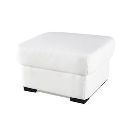 Hocker COTTA, B:60cm H:44cm T:60cm, wei&szlig;, Luxus-Microfaser aus 100% Polyester, Wohnzimmer, Hocker, "Dani"
