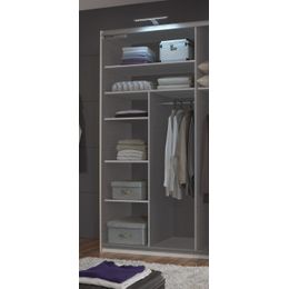 Inneneinteilung wimex, B:87cm H:162,9cm T:50cm, grau, Schrankinneneinteiler