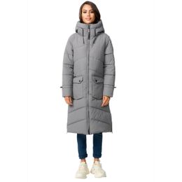 Marikoo Damen Winterjacke "Tomomii XVI", grau, Gr. XXL, Obermaterial: 100% Polyester; Innenseite: 100% Polyester; Futter: 100% Polyester; Wattierung: