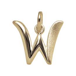 Buchstabenanh&auml;nger Jobo "Anh&auml;nger Buchstabe", gelbgold 375, Schmuckanh&auml;nger, Damen, W, Gelbgold 375, 375 Gold