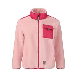 ZIGZAG M&auml;dchen Fleecejacke "Veros", rosa, Gr. 110, unifarben, 100% Polyester, Jacken, aus weichem und dehnbarem Material