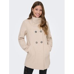 Only Damen Trenchcoat "ONLBLAKE LIFE DB COAT BF OTW"simply taupe detail:melange, Gr. S, meliert, Web, Obermaterial: 100% Polyester, M&auml;ntel