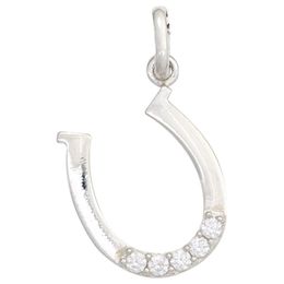 Jobo M&auml;dchen Kettenanh&auml;nger "Anh&auml;nger Hufeisen 17 mm", Silber 925 (Sterlingsilber)silber 925, wei&szlig;, Silber 925 (Sterlingsilber), Schmuckanh&auml;nger, 925
