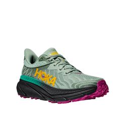 Hoka One One Damen Trailrunningschuh "Challenger 7", Gr. 36,5aloe vera, schwarz, Synthetik, Textil, Schuhe