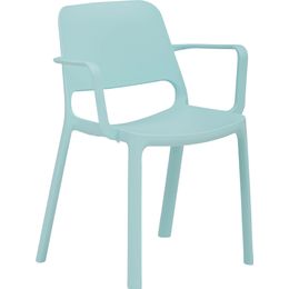 mayer Sitzm&ouml;bel Stapelstuhl MAYER SITZM&Ouml;BEL, B:55cm H:82cm T:54,5cm, blau, Polypropylen, Esszimmer, St&uuml;hle, "Stapelstuhl myNUKE", stapelbar