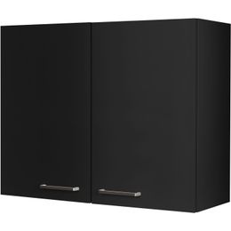 H&auml;ngeschrank Nobilia, B:90cm H:72cm T:37,2cm, schwarz, K&uuml;che, Schr&auml;nke, ""Touch", vormontiert, mit zwei Einlegeb&ouml;den", Breite 90 cm