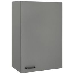 H&auml;ngeschrank Optifit, B:60cm H:89,6cm T:34,9cm, grau, Holzwerkstoff, K&uuml;che, Schr&auml;nke, "Elga", mit Soft-Close-Funktion und Metallgriff, Breite 60 cm