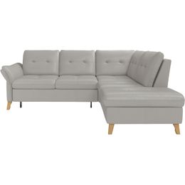 Sit & More Ecksofa SIT & MORE, B:250cm H:90cm T:226cm, grau, Wohnzimmer, Sofas, "G&ouml;teborg", inkl. Sitztiefenverstellung, wahlweise mit Bettfunktion & Bettkasten