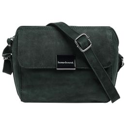 Bruno Banani Damen Umh&auml;ngetasche, gr&uuml;n, Leder, unifarben, Taschen, echt Leder
