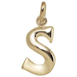 Buchstabenanh&auml;nger Jobo "Anh&auml;nger Buchstabe", gelbgold 375, Schmuckanh&auml;nger, Damen, S, Gelbgold 375, 375 Gold