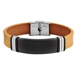 Adelia&acute;s ADELIA ́S Damen Armband "Unisex Armband aus Leder 21 cm", 21cm, Lederbraun, Leder, Armb&auml;nder, Perfekt als Geschenk f&uuml;r besondere Menschen