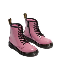 Dr. Martens Damen Schn&uuml;rboots "Junior 1460 8-Loch Lacklederstiefel", Gr. 32rosa, Lackleder, Schuhe, Lackstiefel, Kinderstiefel, Freizeitschuh mit