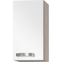 H&auml;ngeschrank Optifit, B:30cm H:57,6cm T:34,6cm, wei&szlig;, K&uuml;che, Schr&auml;nke, "Faro", mit Metallgriff, Breite 30 cm