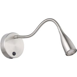 Eglo Wandleuchte "OLIVANDINO 1 Wandlampe - Stahl - LED - 3,8W - IP20", 1, &Oslash; 11cm, 1 Stk.nickel, matt, Wohnzimmer, Leuchten, Wandstrahler, Wandspot,