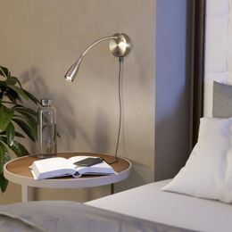 Eglo Wandleuchte "OLIVANDINO 1 Wandlampe - Stahl - LED - 3,8W - IP20", 1, &Oslash; 11cm, 1 Stk.nickel, matt, Wohnzimmer, Leuchten, Wandstrahler, Wandspot,