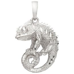 Kettenanh&auml;nger Jobo "Anh&auml;nger Cham&auml;leon 32 mm", silber 925, Schmuckanh&auml;nger, Damen, Silber 925 (Sterlingsilber), Kettenanh&auml;nger, 925 Silber rhodiniert
