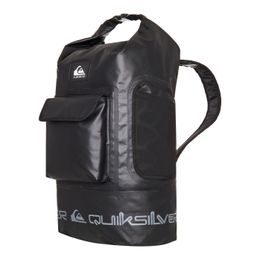 Rucksack Quiksilver "Put It All Mid", schwarz, schwarz, Obermaterial: 89% Polyvinylchlorid, 11% Microfaser;, Rucks&auml;cke Rucksack