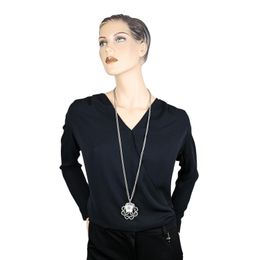 Damen Lange Kette "Summer", silber, Basic, Collezione Alessandro, Metall, Halsketten, mit Ornamentanh&auml;nger und Blume