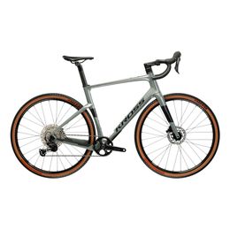 Gravelbike KROSS "Carbon Esker RS 1.0 28" grau 12 G&auml;nge 2026" Gr. 51, grau, grau, Fahrr&auml;der, Herren, 51cm, 28 Zoll (71,12cm) hinten: 28 Zoll (71,12cm), Rahmen aus Carbon