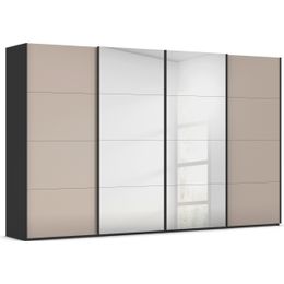Schwebet&uuml;renschrank Rauch, B:360cm H:223cm T:68cm, beige, Holzwerkstoff, Schr&auml;nke, "Kleiderschrank Schrank Garderobe Schlafzimmerschrank SCALE-FYRA",