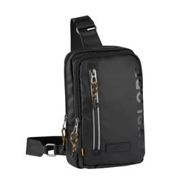 Camel Active Cityrucksack "Explore", schwarz, Nylon, bedruckt, beschichtet, clean, unifarben mit Farbeins&auml;tzen, Rucks&auml;cke, wasserabweisendes