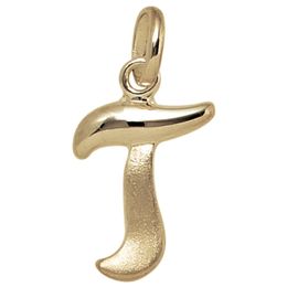 Jobo Damen Buchstabenanh&auml;nger "Anh&auml;nger Buchstabe", T, Gelbgold 375gelbgold 375, Gelbgold 375, Schmuckanh&auml;nger, 375 Gold