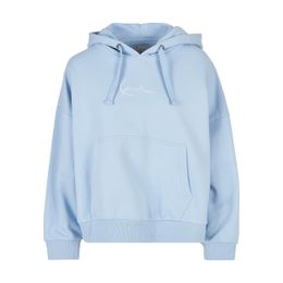 Karl Kani Damen Hoodie "Karl Kani Damen Small Signature Essential OS Hoodie"light blau, Gr. XXS, 80% Baumwolle, 20% Polyester, Sweatshirts