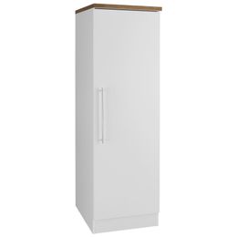 Seitenschrank KOCHSTATION, B:50cm H:165cm T:60cm, wei&szlig;, K&uuml;che, Schr&auml;nke, "KS-Samos", 50 cm breit