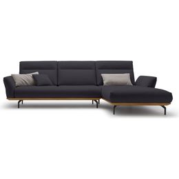 Ecksofa, B:318cm H:103cm T:183cm, schwarz, CREATION BY ROLF BENZ, Chenille COCO (72% Polyester 15% Baumwolle 13% Polyacryl), Wohnzimmer, Sofas,