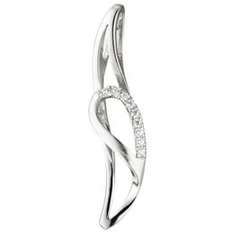 Jobo Damen Kettenanh&auml;nger "Anh&auml;nger Silberanh&auml;nger 28 mm", Silber 925 (Sterlingsilber)silber 925, wei&szlig;, Silber 925 (Sterlingsilber), Schmuckanh&auml;nger,