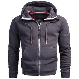 Herren Sweatjacke "ASBergamo", grau, Gr. S, Alessandro Salvarini, Obermaterial: 65% Baumwolle, 35% Polyester, Sweatjacken, aus hochwertigem, warmem