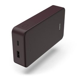 Hama Powerbank "Powerbank 20000mAh, 2 Ausg&auml;nge: USB-C, USB-A", 20.000mAh, lila, Akkumulatoren
