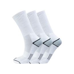 Endurance Herren Socken "Hoope", Gr. 35wei&szlig;, 95% Polyester, 5% Elasthan, unifarben, Socken, im 3er Pack mit Mesh-Material