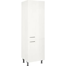 Hochschrank Nobilia, B:60cm H:216,6cm T:58,3cm, wei&szlig;, K&uuml;che, Schr&auml;nke, ""Flash", Ausrichtung w&auml;hlbar, mit zwei T&uuml;ren, vormontiert", Breite/H&ouml;he: